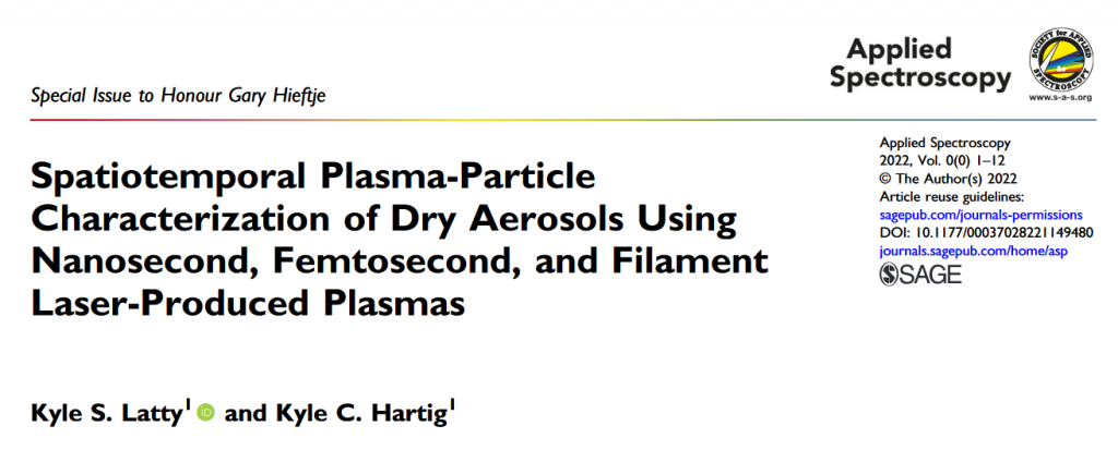 Ph.D. Candidate Kyle Latty Publishes 1st Paper! – Optical Science and ...